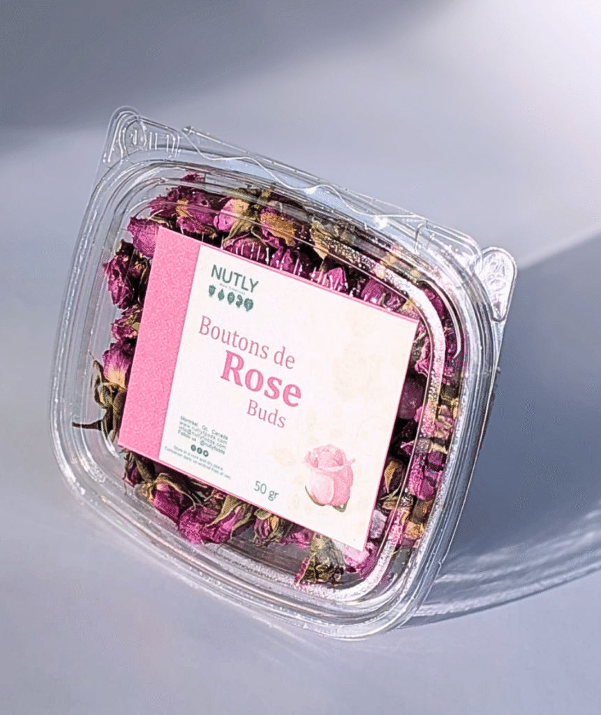 Dried pink rose buds - Nutly Foods Canada